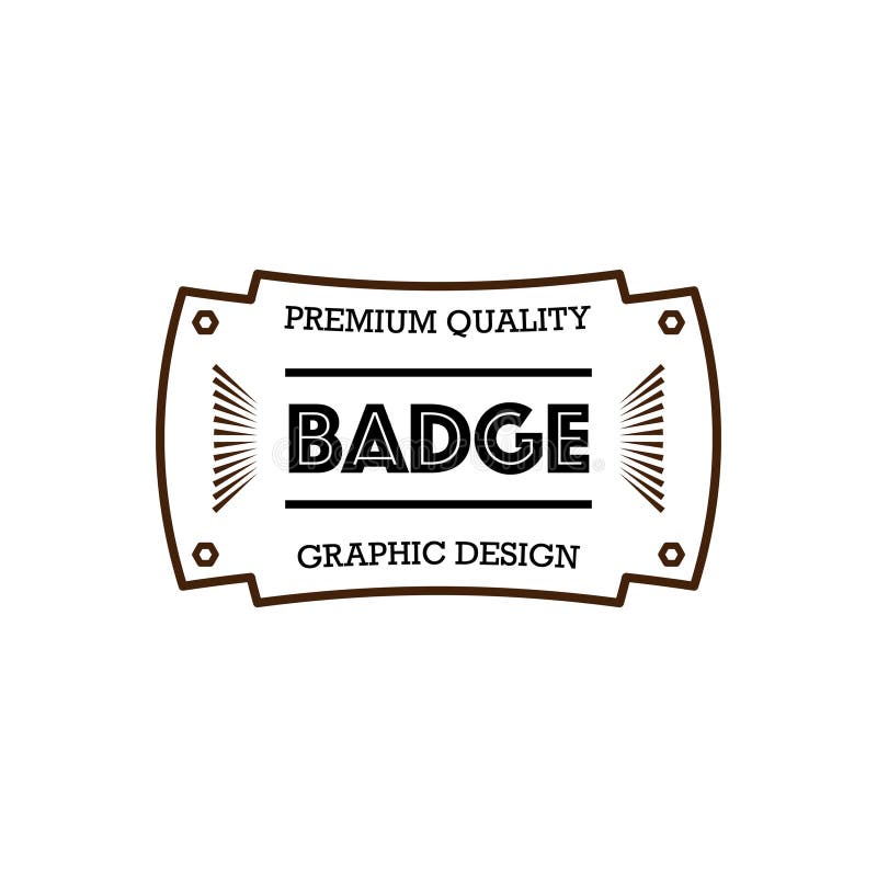 Line badge design concept stock vector. Illustration of emblem - 330899694