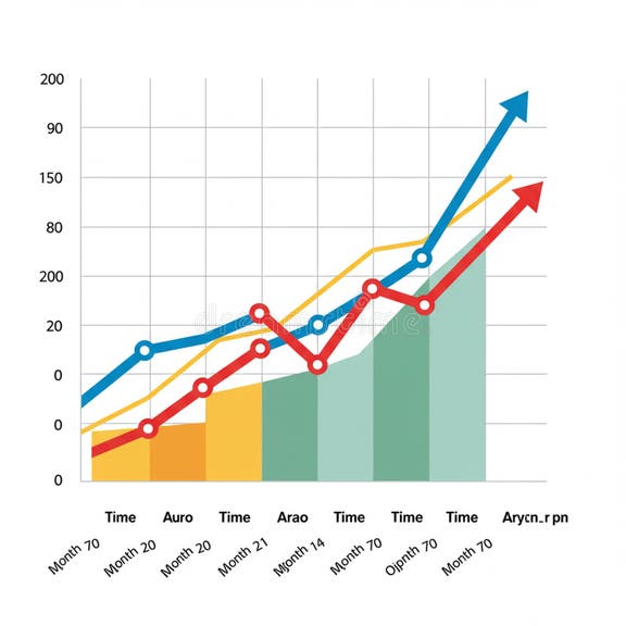 Line and Bar Graph Featuring Multiple Data Sets. the Vertical Axis ...