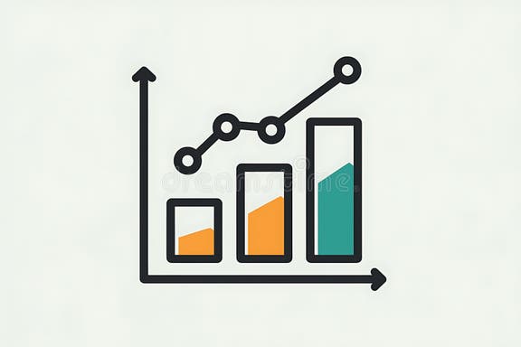 Upward Trending Growth Chart Business Analytics and Data Visualization ...