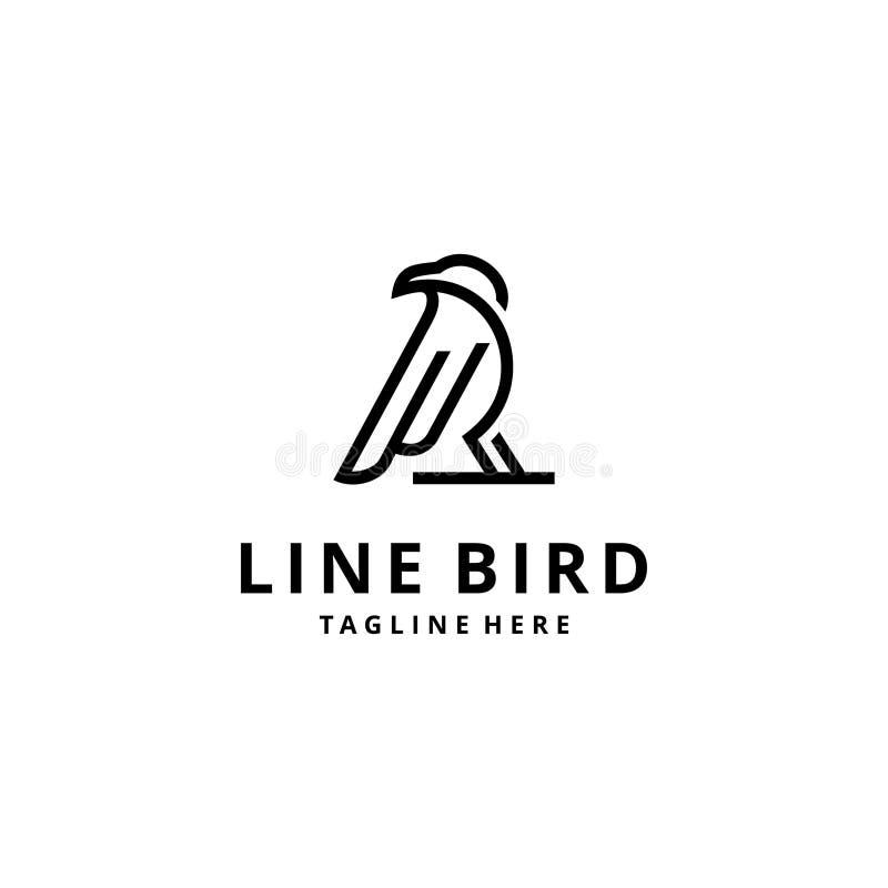 Line bird stock illustration. Illustration of isolated - 309249498