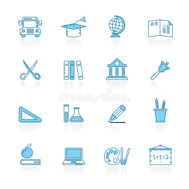 Blue School Background Stock Illustrations – 164,055 Blue School ...