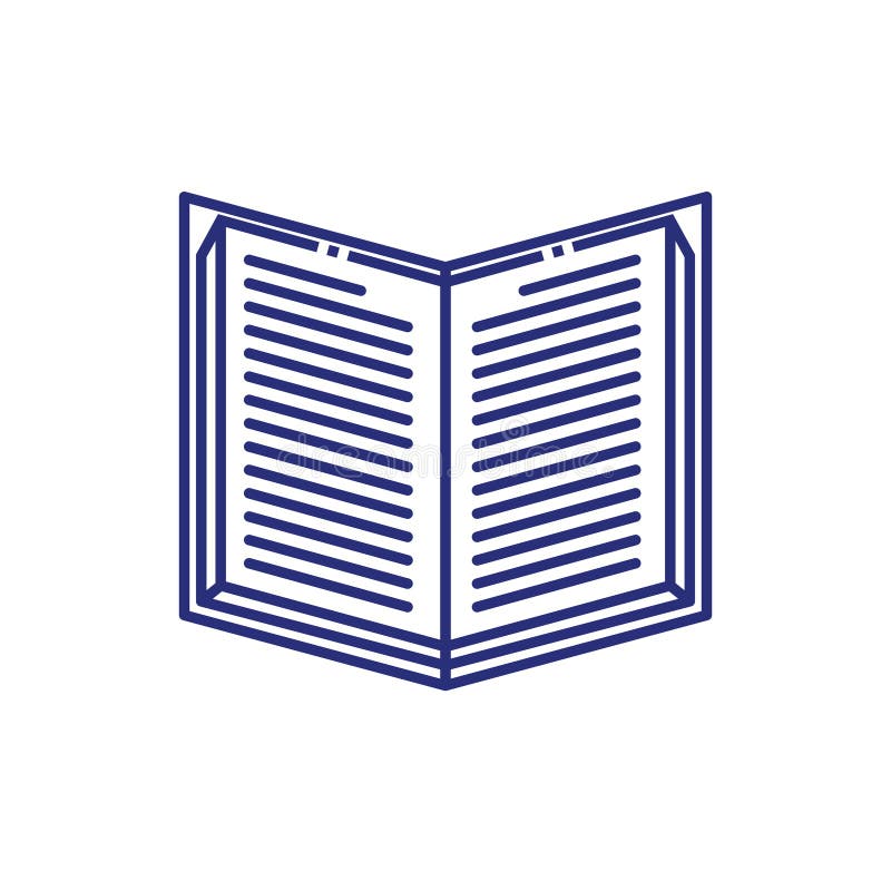 Line Book Icon for Learning and Education Stock Illustration ...
