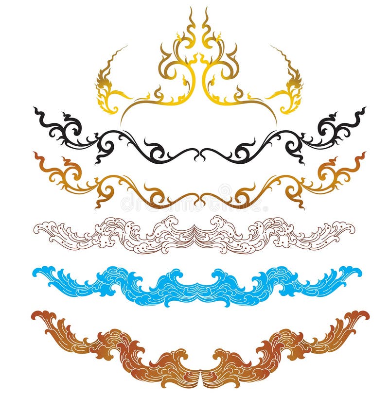 Line thai stock illustration. Illustration of light, lines - 581874