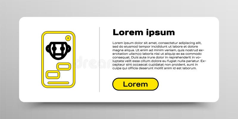 Line Bot Icon Isolated on White Background. Robot Icon. Colorful ...