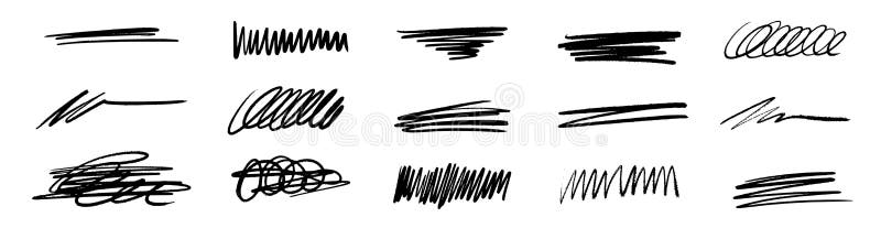 Line Brush Marker, Pen, Pencil Stroke Vector. Line Brush Marker ...