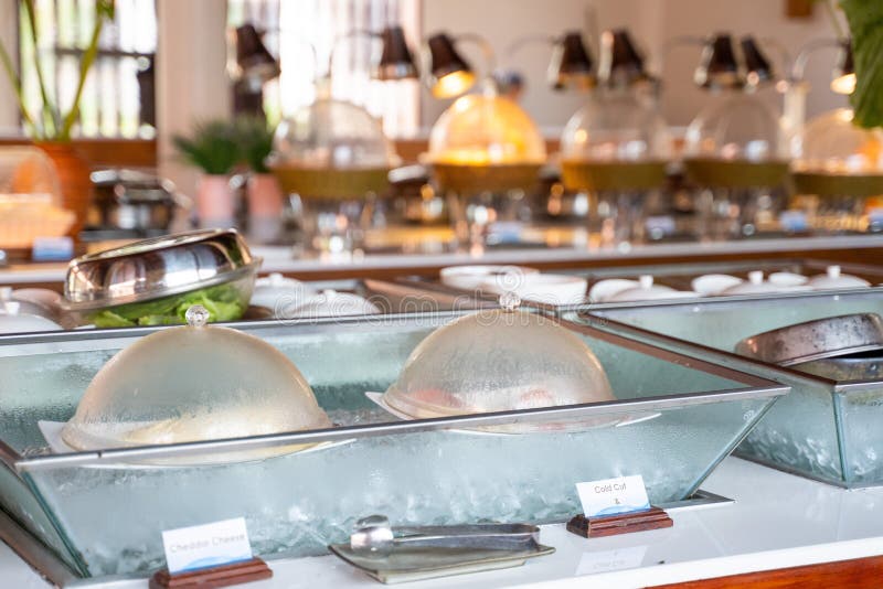Line Buffet for Breakfast at Hotel Stock Photo - Image of rice, morning ...