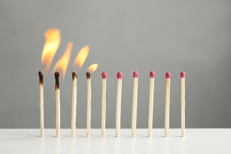 Matches on a table closeup stock image. Image of match - 107790011