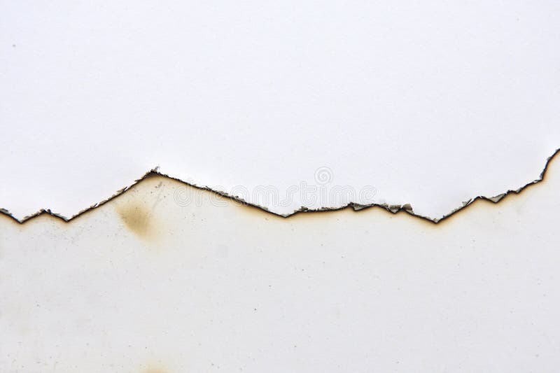 Line of Burnt Paper on White Stock Image - Image of border, line: 290035435