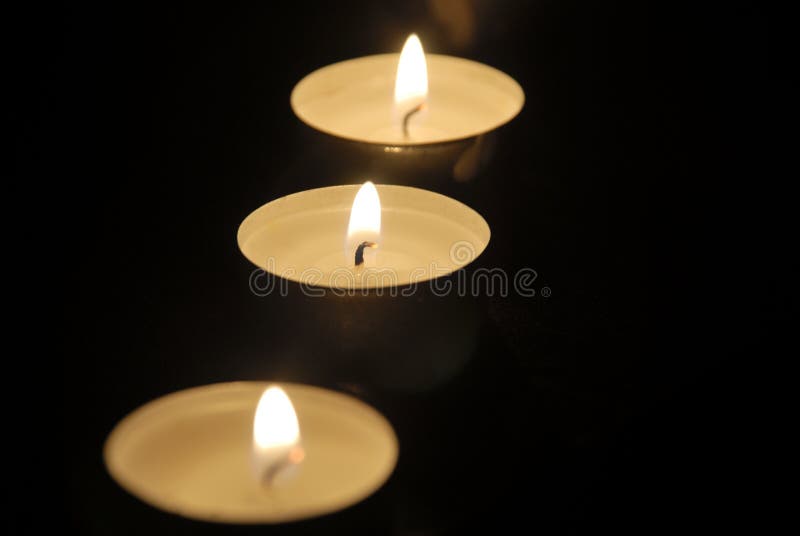 Line of candles stock photo. Image of black, gloom, atmosphere - 63726438