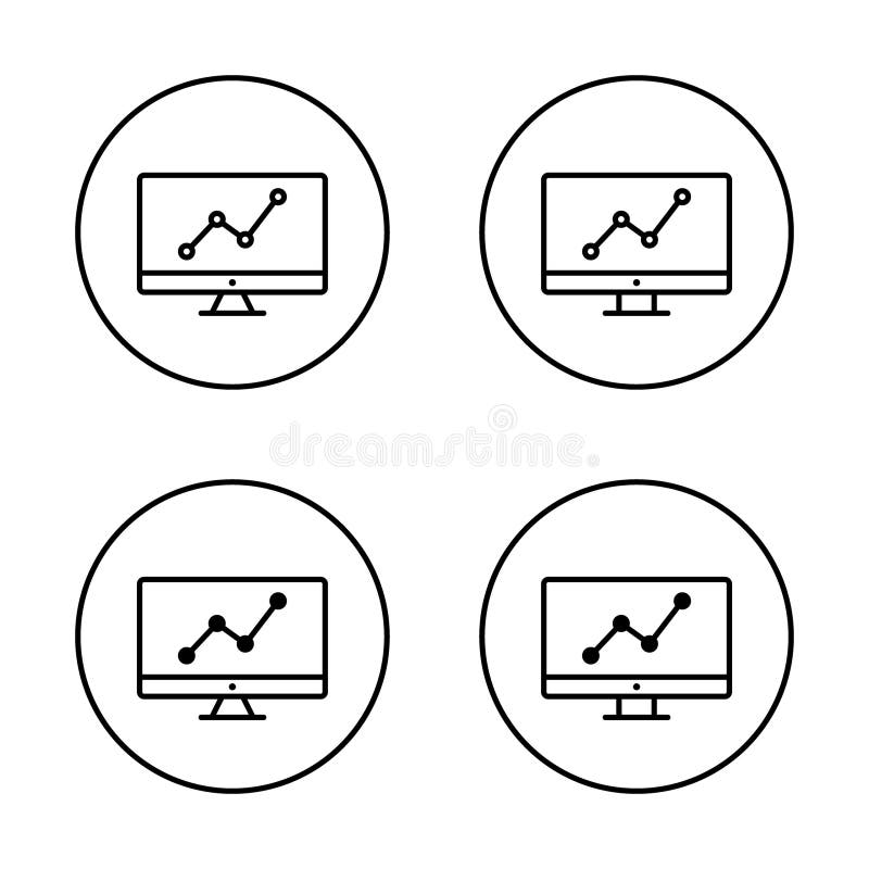Line Chart Statistics stock vector. Illustration of concept - 81213856