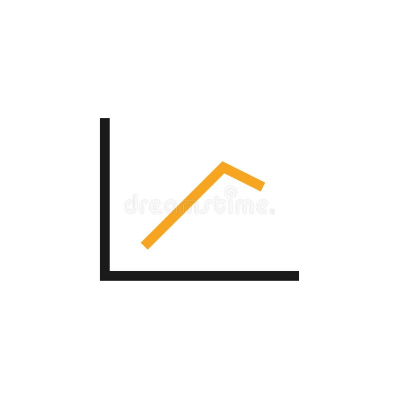 Line Chart Graphic Icon Design Template Stock Vector - Illustration of ...