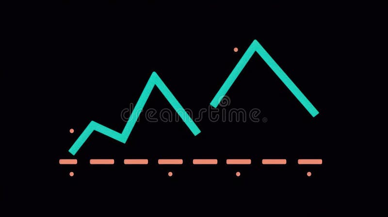 A Line Chart Icon Representing the Graphical Representation of Data ...