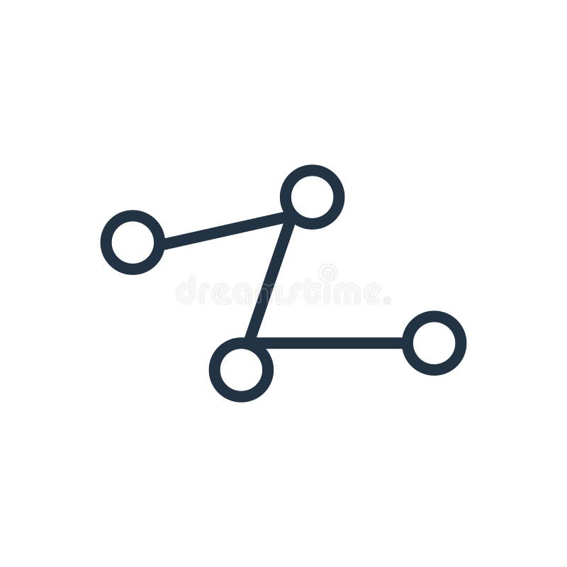 Line Chart Icon Vector Isolated on White Background, Line Chart Sign ...