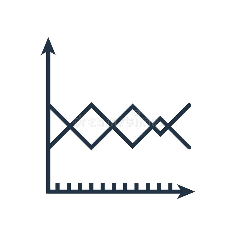 Line Chart Icon Vector Isolated on White Background, Line Chart Sign ... Line Chart Icon Vector Isolated on White Background, Line Chart Sign ...