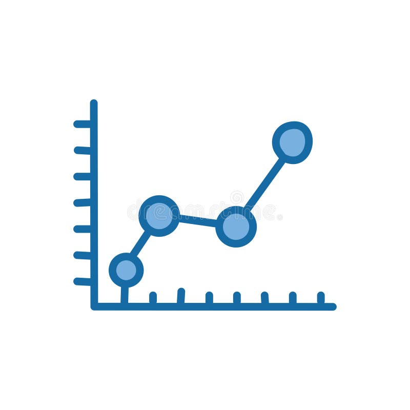Line Chart Icon Vector Isolated on White Background for Your Web and ...
