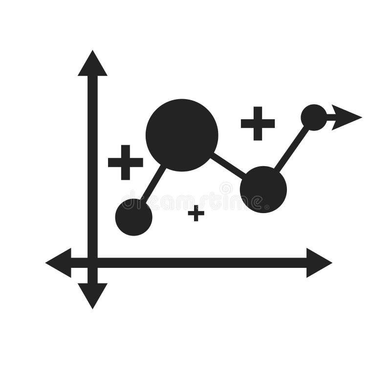 Line Chart Icon Vector Sign and Symbol Isolated on White Background ...