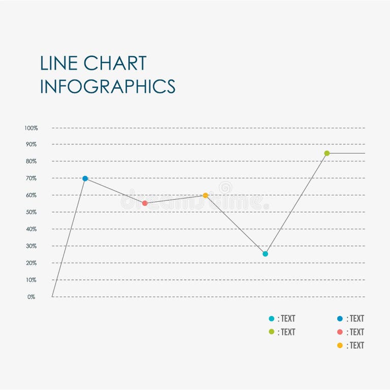 Line Chart Info Graphics, Business, Flat Vector Design Stock Vector ...