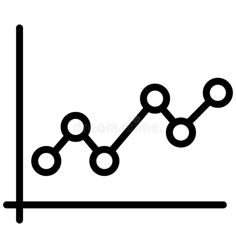 Line Chart Color Vector Icon Which Can Easily Modify or Edit Stock ...