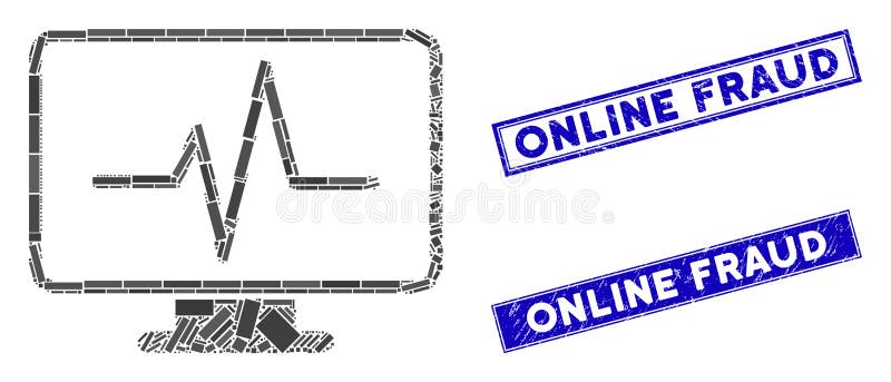 Line Chart Monitoring Mosaic and Grunge Rectangle Online Fraud Seals ... Line Chart Monitoring Mosaic and Grunge Rectangle Online Fraud Seals ...