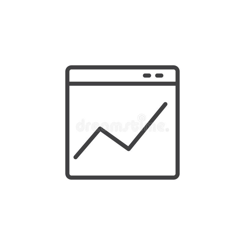 Line Chart Icon , Solid Logo Illustration, Pictogram Isola Stock ...