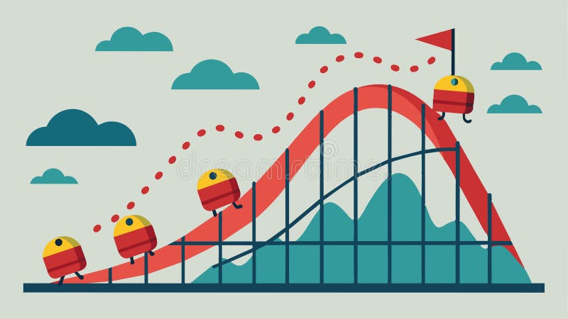 The Line on the Chart Resembles a Rollercoaster with a Sudden and ...