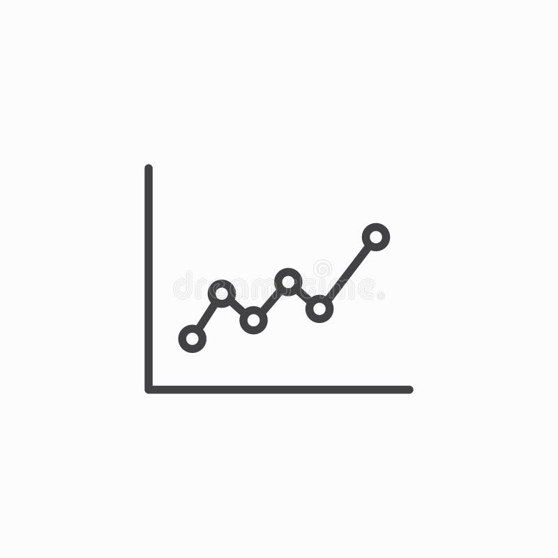 Line Chart Statistics stock vector. Illustration of concept - 81213856