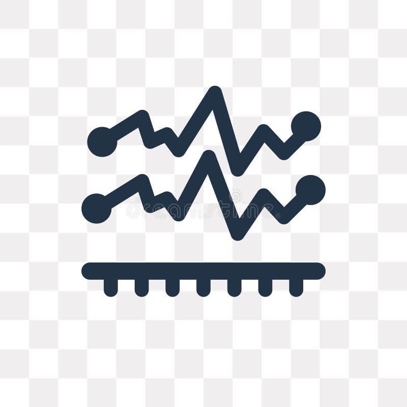 Line Chart Icon Vector Isolated on White Background, Line Chart Sign ...