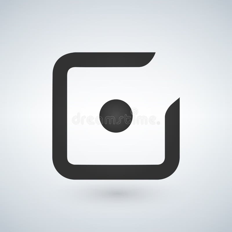 Line Check Mark or Check Box with Dot Icon . Flat Style Vector ...