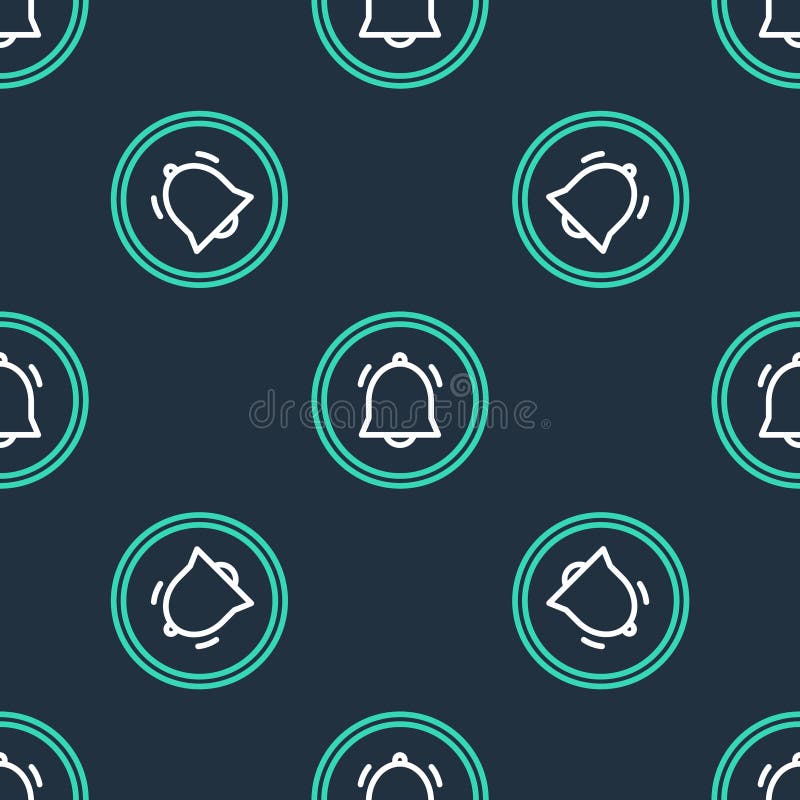 Line Circle Button and Chat Notification Icon Isolated Seamless Pattern ...