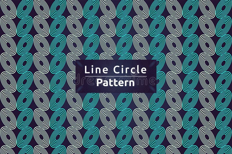 Line Circle Vector Pattern Background Stock Vector - Illustration of ...