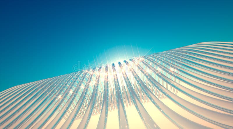 Waves of tubes stock illustration. Illustration of wavy - 30151870