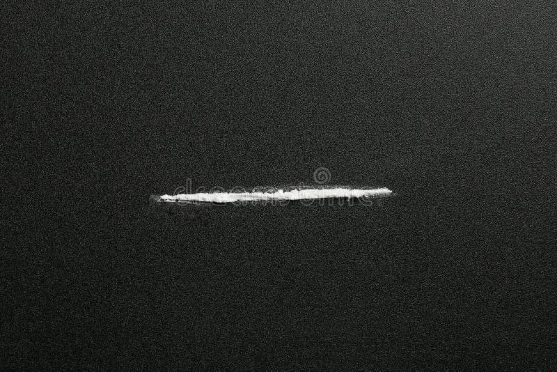 Line of Cocaine on Dark Background Stock Photo - Image of junkie ...