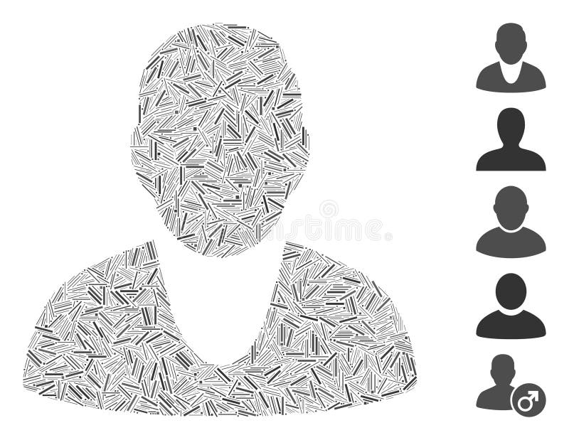 Line Collage Client stock illustration. Illustration of abstraction ...