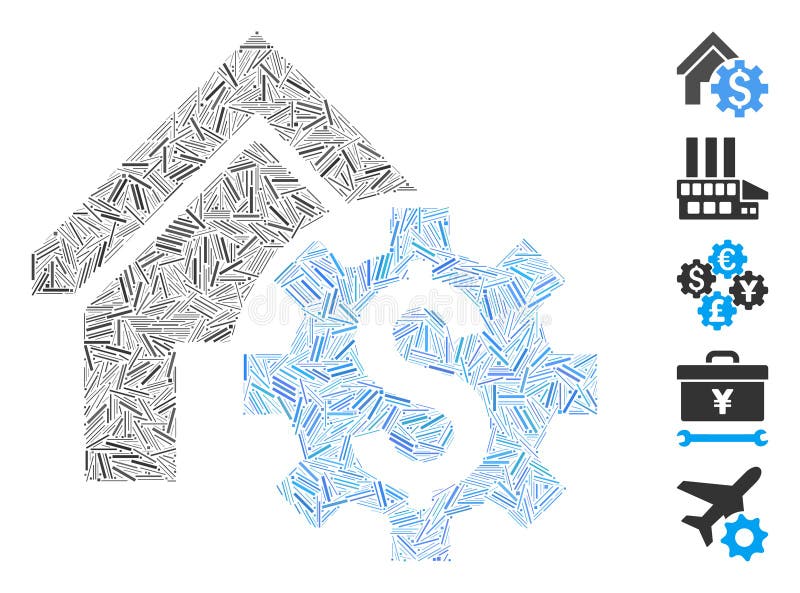Line Collage House Rent Options Stock Illustration - Illustration of ...
