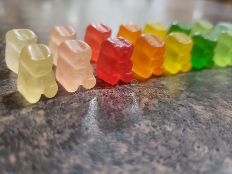 Group of gummy bears editorial stock image. Image of rainbow - 122177514