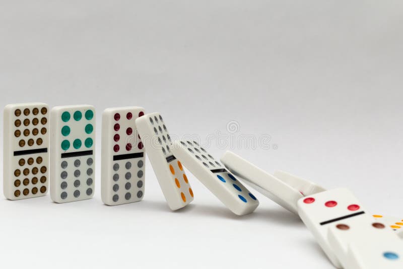 Line of Dominos stock image. Image of fell, dominoes, fall - 4943537