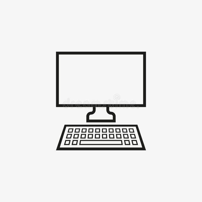 Computer User Line Icon Stock Illustrations – 30,024 Computer User Line ...