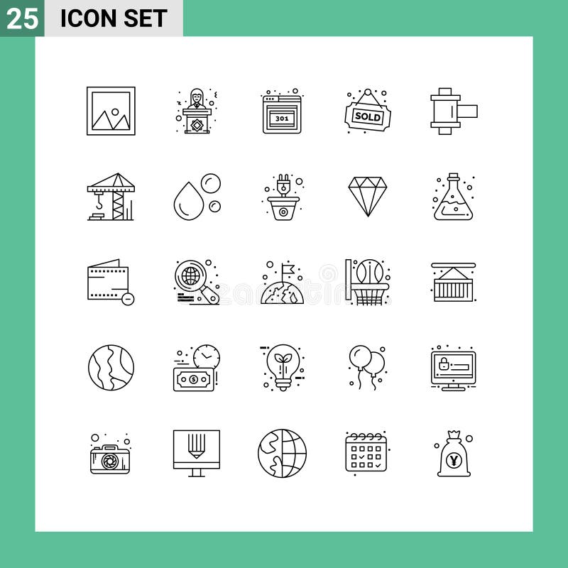25 Line Concept for Websites Mobile and Apps Film, Property, Woman ... 25 Line Concept for Websites Mobile and Apps Film, Property, Woman ...