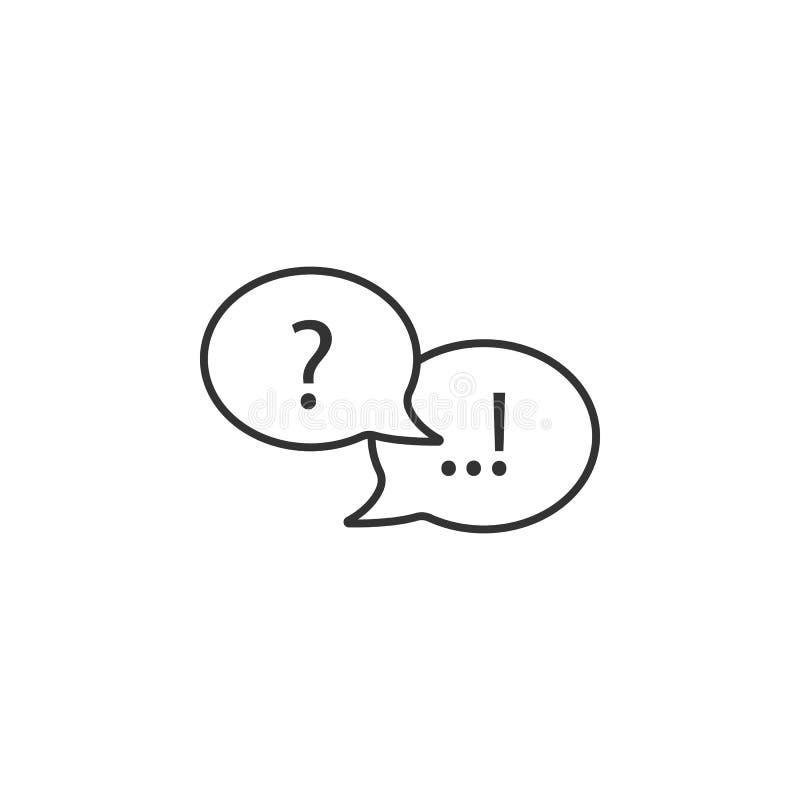 Line Conversation Icon. Simple Element Illustration. Line Conversation ...