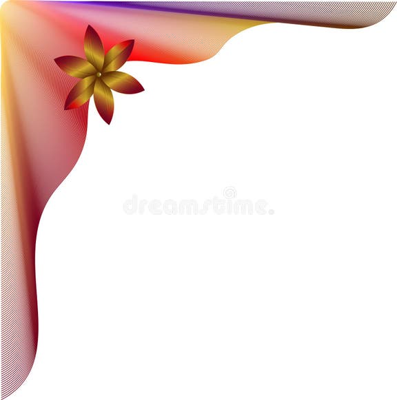 Vector Left Corner Border stock vector. Illustration of pattern - 288688928
