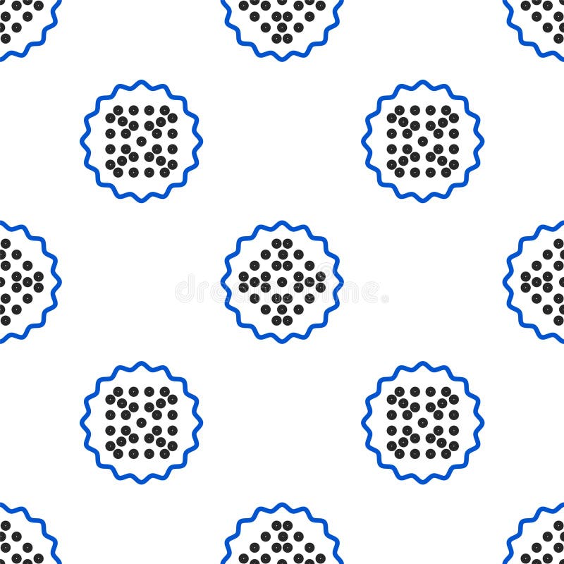 Line Cracker Biscuit Icon Isolated Seamless Pattern on White Background ...