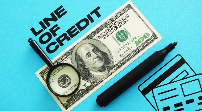 Line of Credit LOC is Shown Using the Text Stock Photo - Image of ...