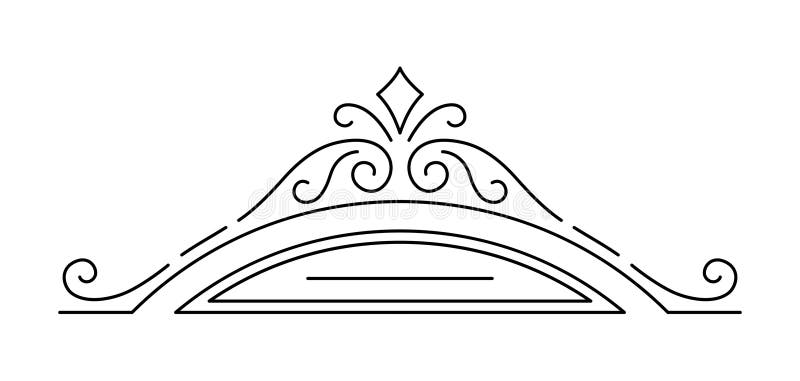 Line Curl Element. Modern Decorative Linear Divider Stock Illustration ...