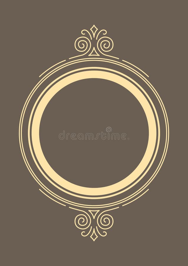 Line Curl Frame. Modern Decorative Linear Background Stock Illustration ...