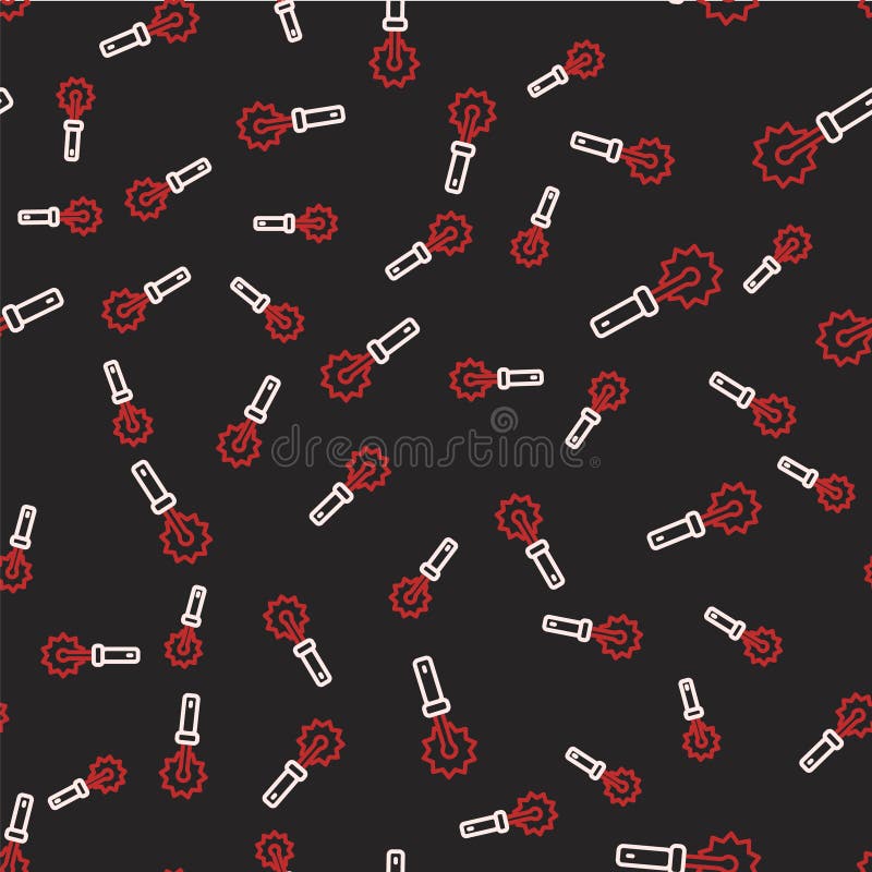 Line Cutter Roll for Honey Icon Isolated Seamless Pattern on Black ...