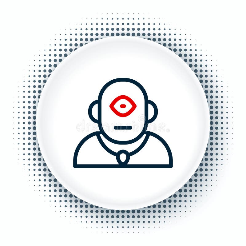 Cyclops Icon. Trendy Modern Flat Linear Vector Cyclops Icon on W Stock ...