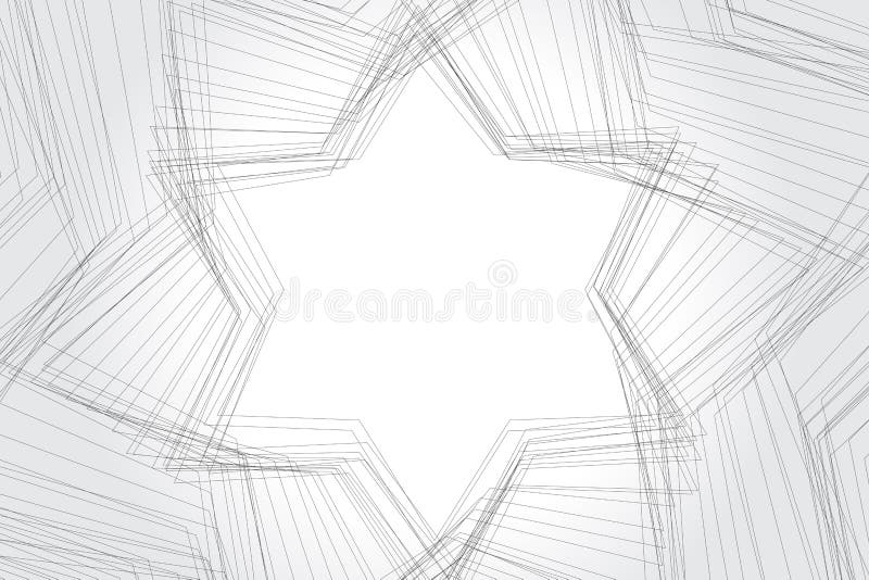 Line 3D Abstract White Background Stock Vector - Illustration of ...