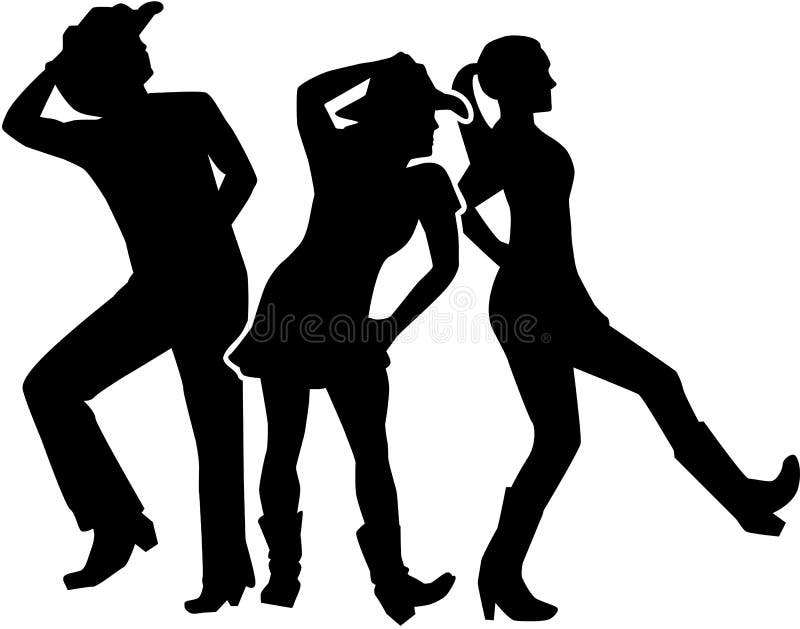 Country Line Dance Stock Illustrations – 722 Country Line Dance Stock ...