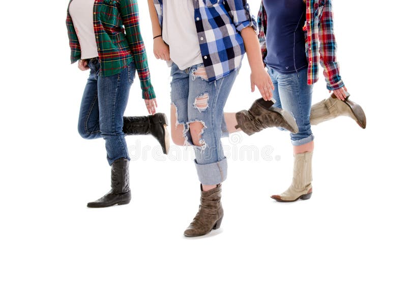 Country Women Line Dance stock photo. Image of lineup - 20960726