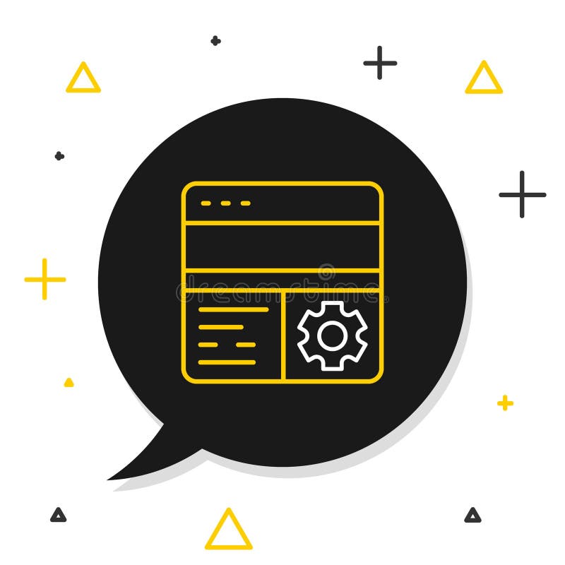 Line Debugging Icon Isolated on White Background. Debugging Tool ...